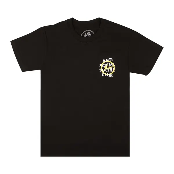 ANTI SOCIAL SOCIAL CLUB X Fragment Design Yellow Bolt Tee