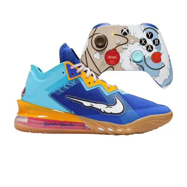 Nike Xbox X Space Jam X Lebron 18 Low ‘wile E. X Roadrunner’ Special Box