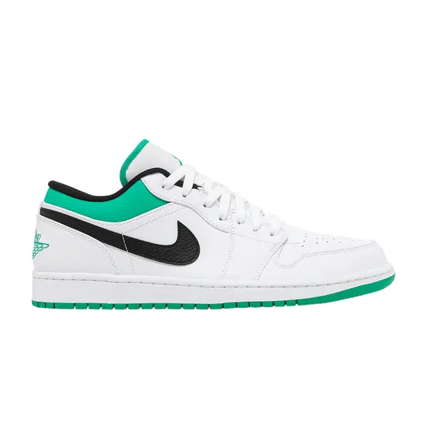 JORDAN 1 Low Lucky Green - White