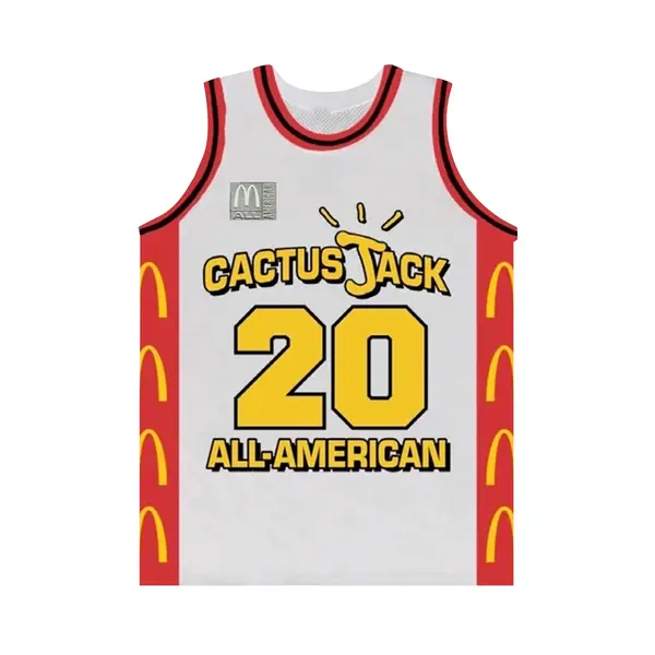 CACTUS JACK BY TRAVIS SCOTT X Mcdonald's All American Jersey - White