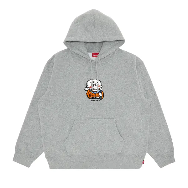 Supreme Aoi Buddha Hooded Sweatshirt - Grey