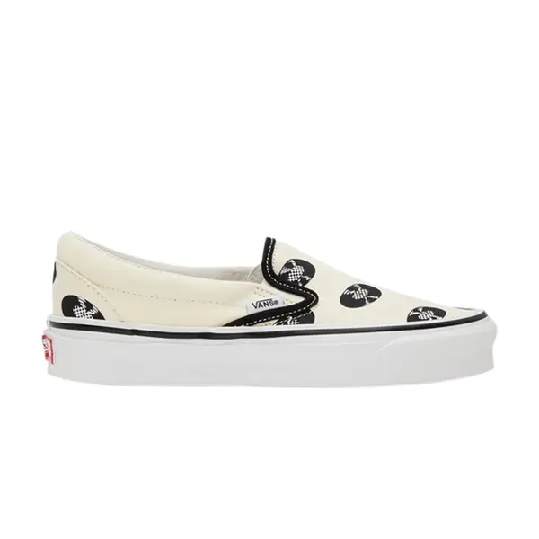VANS Wacko Maria X Og Classic Slip-on Lx Records - White