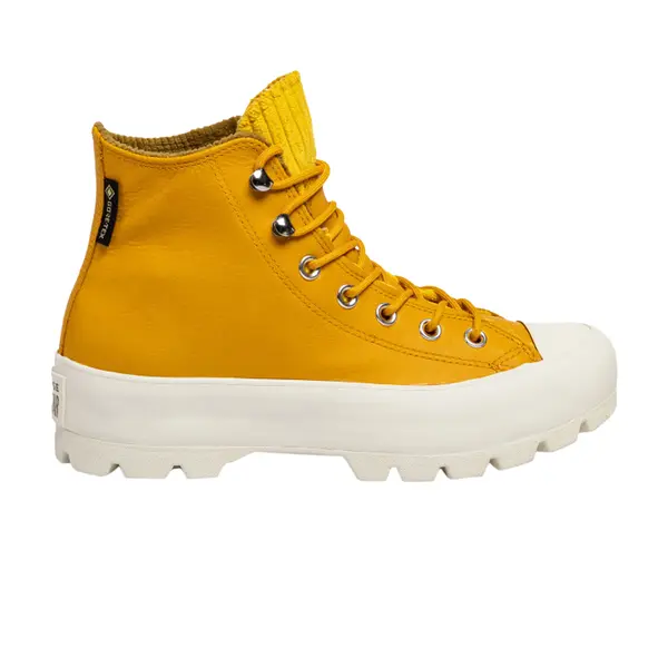 CONVERSE Chuck Taylor All Star Lugged Leather High Top Sneakers - Gold