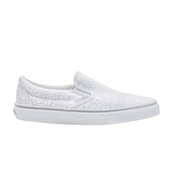 VANS Takashi Murakami Classic Slip-on Lx 'silver Flower - White
