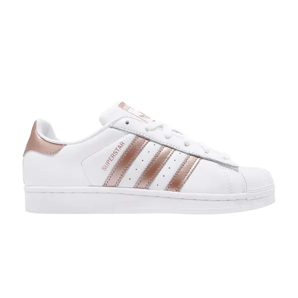 Adidas Wmns Superstar 'copper Metal' Sneaker - White