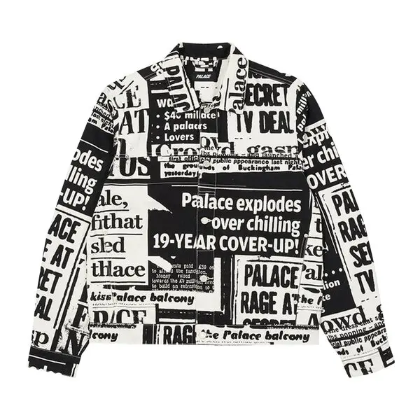 PALACE Tabloid Denim Jacket - Multicolor