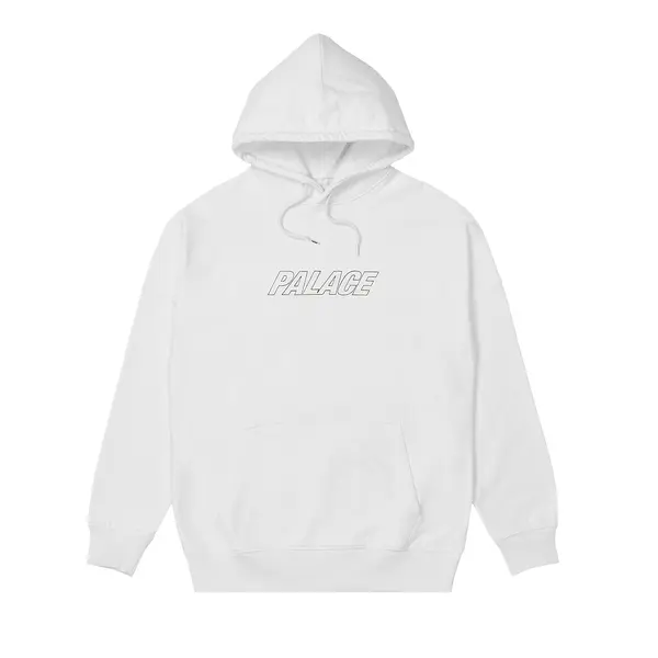 PALACE Jumbo Tri-ferg Drop Shoulder Hood - White
