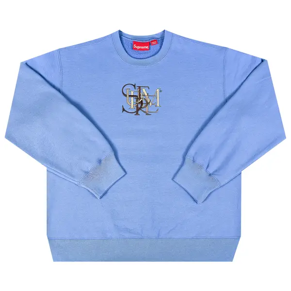 Supreme Overlap Crewneck 'light - Blue