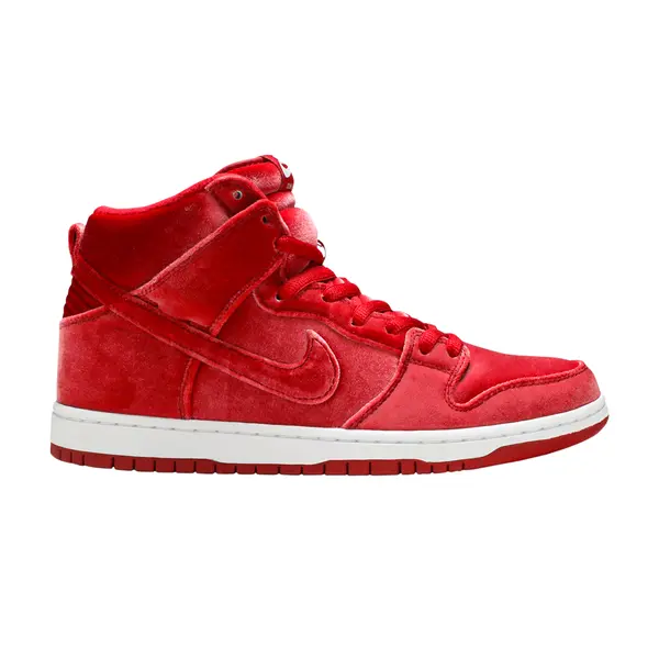 Nike Dunk High Prm Velvet Sneakers - Red