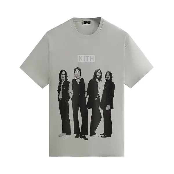 Kith For The Beatles Vintage Tee 'concrete - Grey