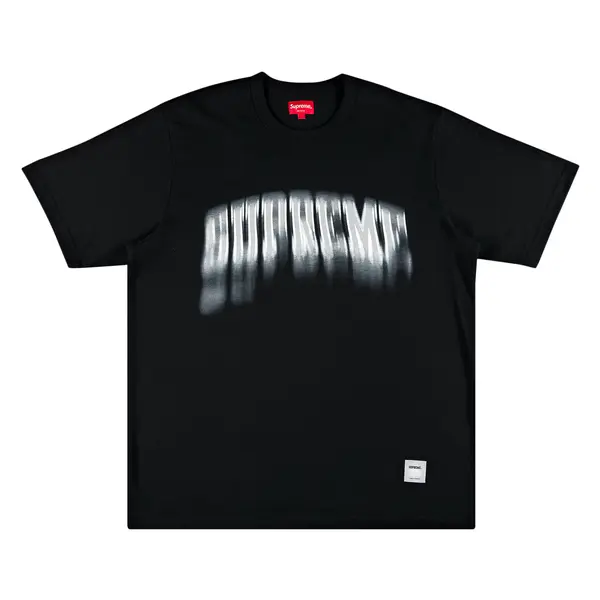 Supreme Blurred Arc Short-sleeve Top - Black