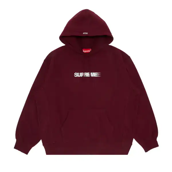 Supreme Motion Logo Hooded Sweatshirt - Red | Editorialist