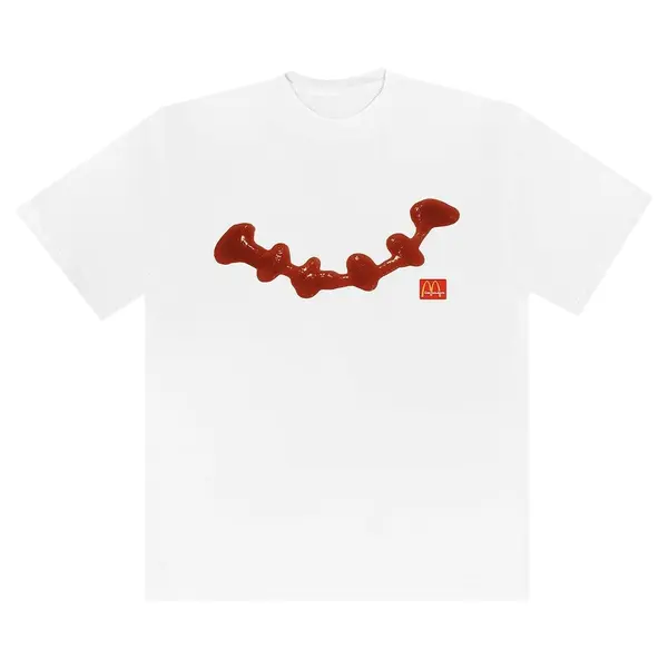 CACTUS JACK BY TRAVIS SCOTT X Mcdonald's Ketchup T-shirt - White