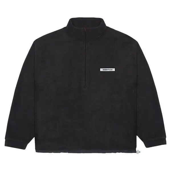 Fear Of God Polar Fleece Half-zip Pullover - Black