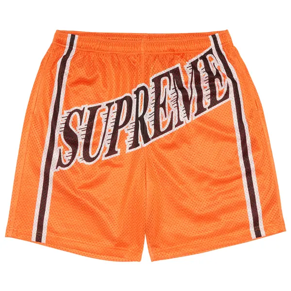 Supreme Slap Shot Baggy Mesh Shorts - Orange