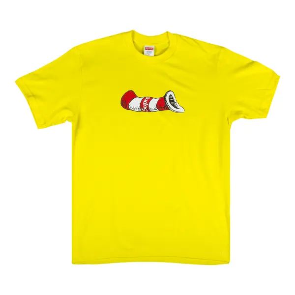 Supreme Cat In The Hat T-shirt - Yellow