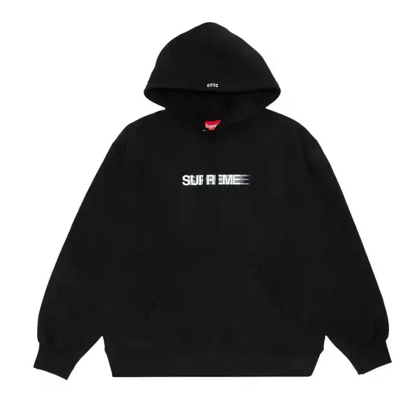 Supreme Motion Logo Hooded Sweatshirt - Black | Editorialist