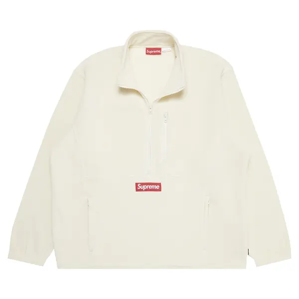 Supreme Polartec Half Zip Pullover - Cream