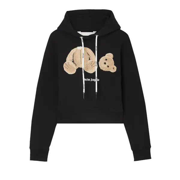 Palm Angels Bear Hoodie - Black