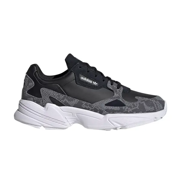 Adidas Falcon Snakeskin Sneakers - Black