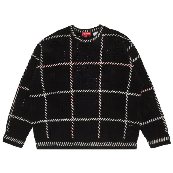 Supreme Quilt Stitch Sweater - Black | Editorialist 