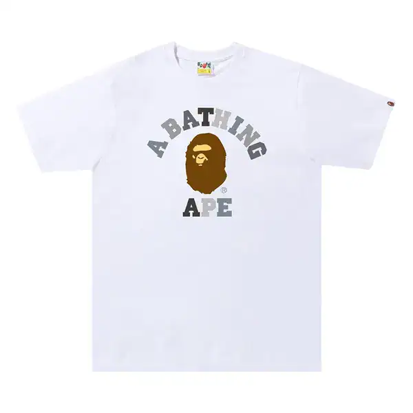 BAPE Colors College Tee '/black - White | Editorialist