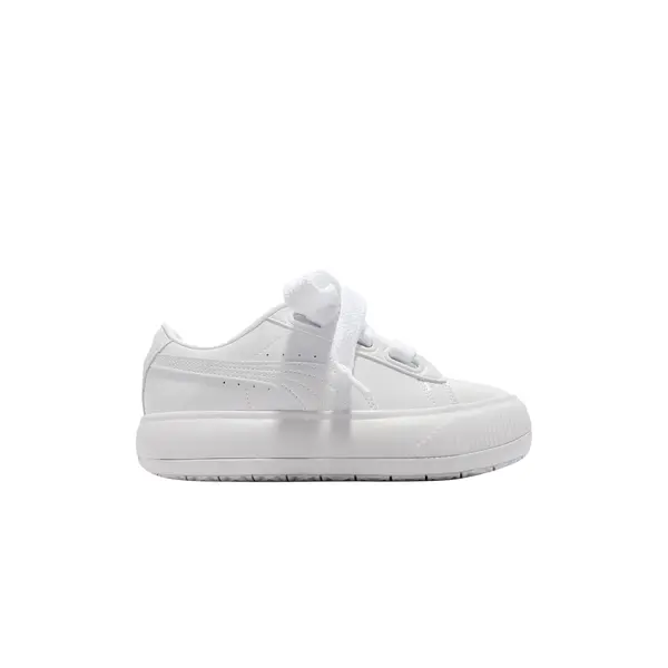 PUMA Suede Mayu Heart Patent Sneakers - White