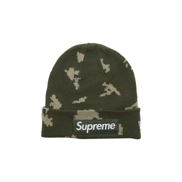 Supreme X New Era Box Logo Beanie - Green | Editorialist