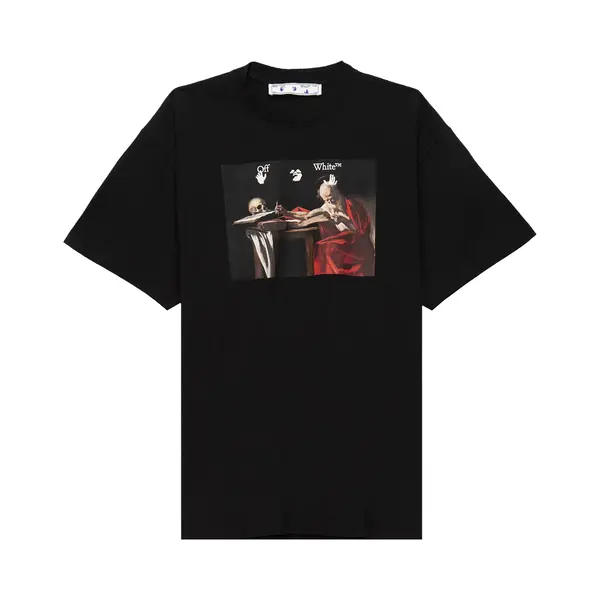Off-White Caravaggio Short-sleeve Over Tee /red - Black