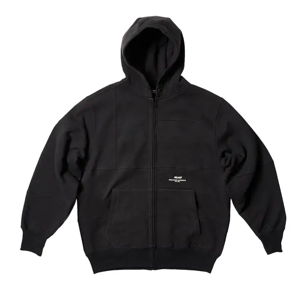 PALACE X Engineered Garments Heavy Patchwork Zip Hood - Black