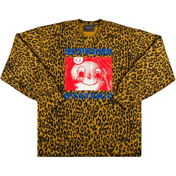 Supreme X Hysteric Glamour Leopard Crewneck