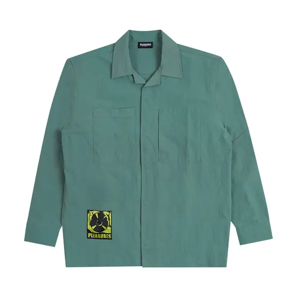 PLEASURES Stare Long-sleeve Overshirt