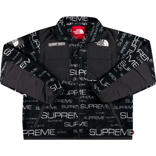 Supreme X The North Face Steep Tech Fleece Jacket - Black