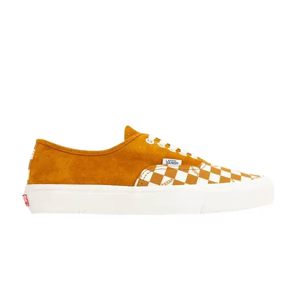 VANS Og Authentic Lx Checkerboard Toe Sneakers - Brown