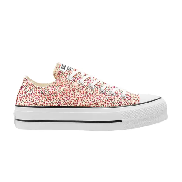CONVERSE Chuck Taylor All Star Platform Low Vintage Floral Sneakers - White