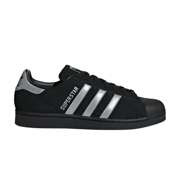 Adidas Suede Superstar Sneakers - Black