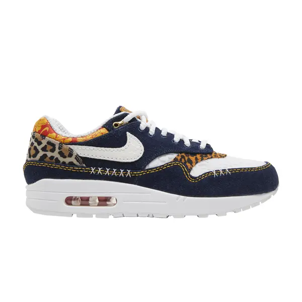 Nike Max 1 Premium 'denim Leopard' Sneakers - Blue
