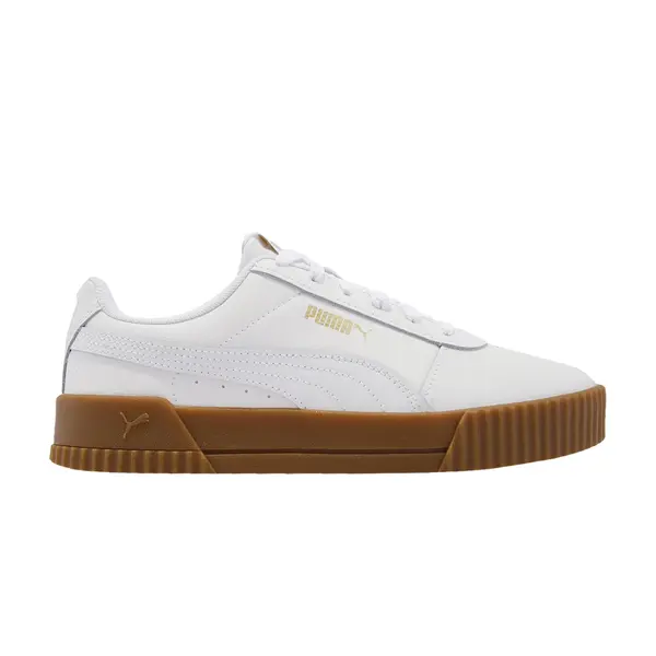 PUMA Carina Leather Gum Sneakers - White
