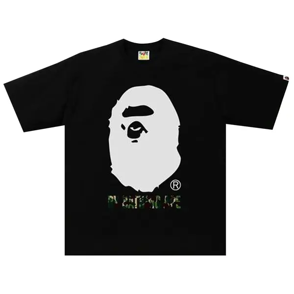 BAPE Abc Camo Rlx Tee - Black