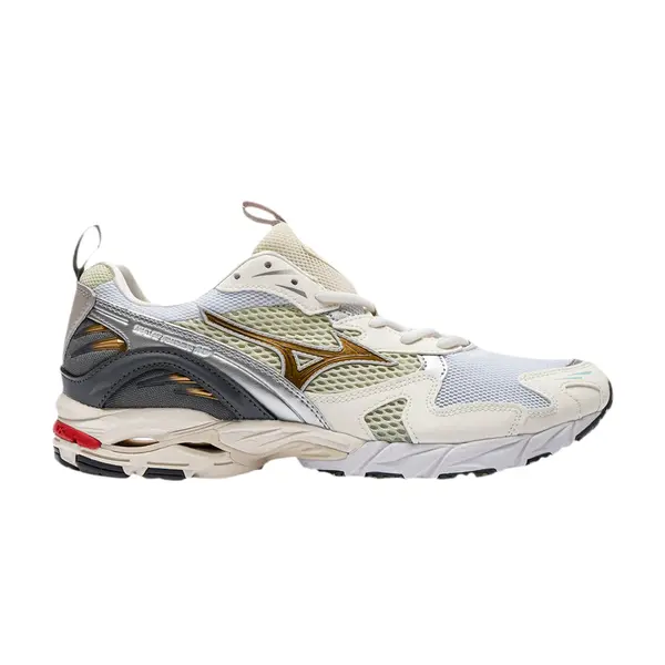 Mizuno Wave Rider 'silver Cloud Sunstruck - White