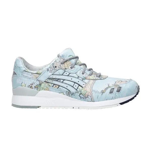Asics Atmos X Gel Lyte 3 'World Map' Sneaker - Blue | Editorialist