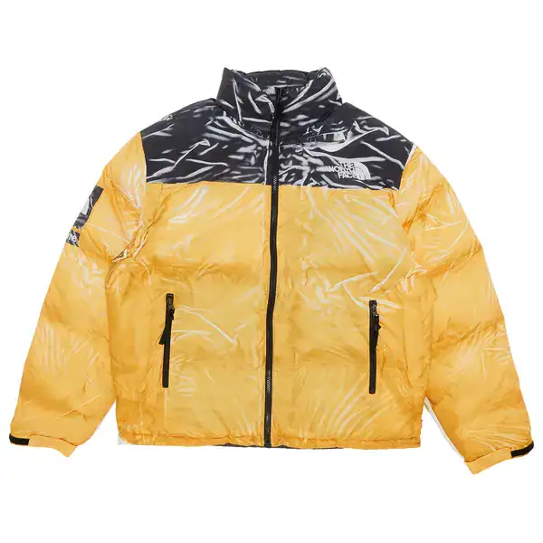 Supreme X The North Face Printed Nuptse Jacket - Yellow | Editorialist