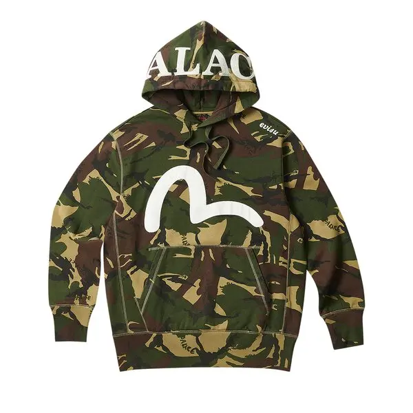 PALACE X Evisu Camo Seagull Hood