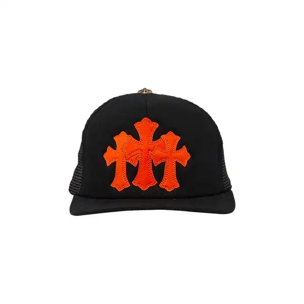 Chrome Hearts Cemetery Cross Trucker Hat - Black | Editorialist