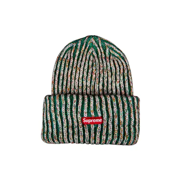 帽子 Supreme Rainbow Loose Gauge Beanie Olive Supreme Rainbow Loose Gauge Beanie - Olive | In stock