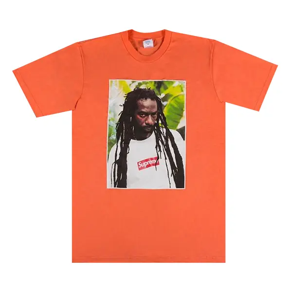 Supreme Buju Banton Tee 'neon - Orange