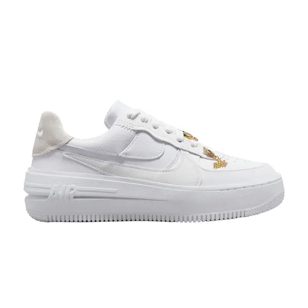 Nike Force 1 Plt.af.orm 'bling' Sneakers - White