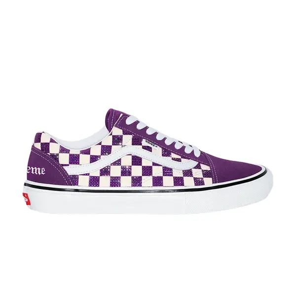 Vans Supreme X Swarovski X Skate Old Skool Sneakers Purple