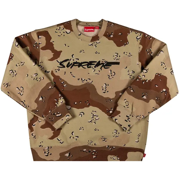Supreme Futura Logo Crewneck - Brown