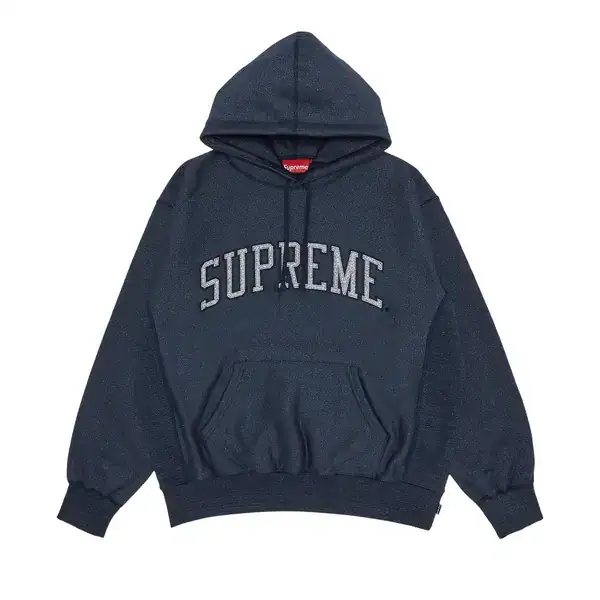 Supreme Glitter Arc Hooded Sweatshirt - Blue | Editorialist